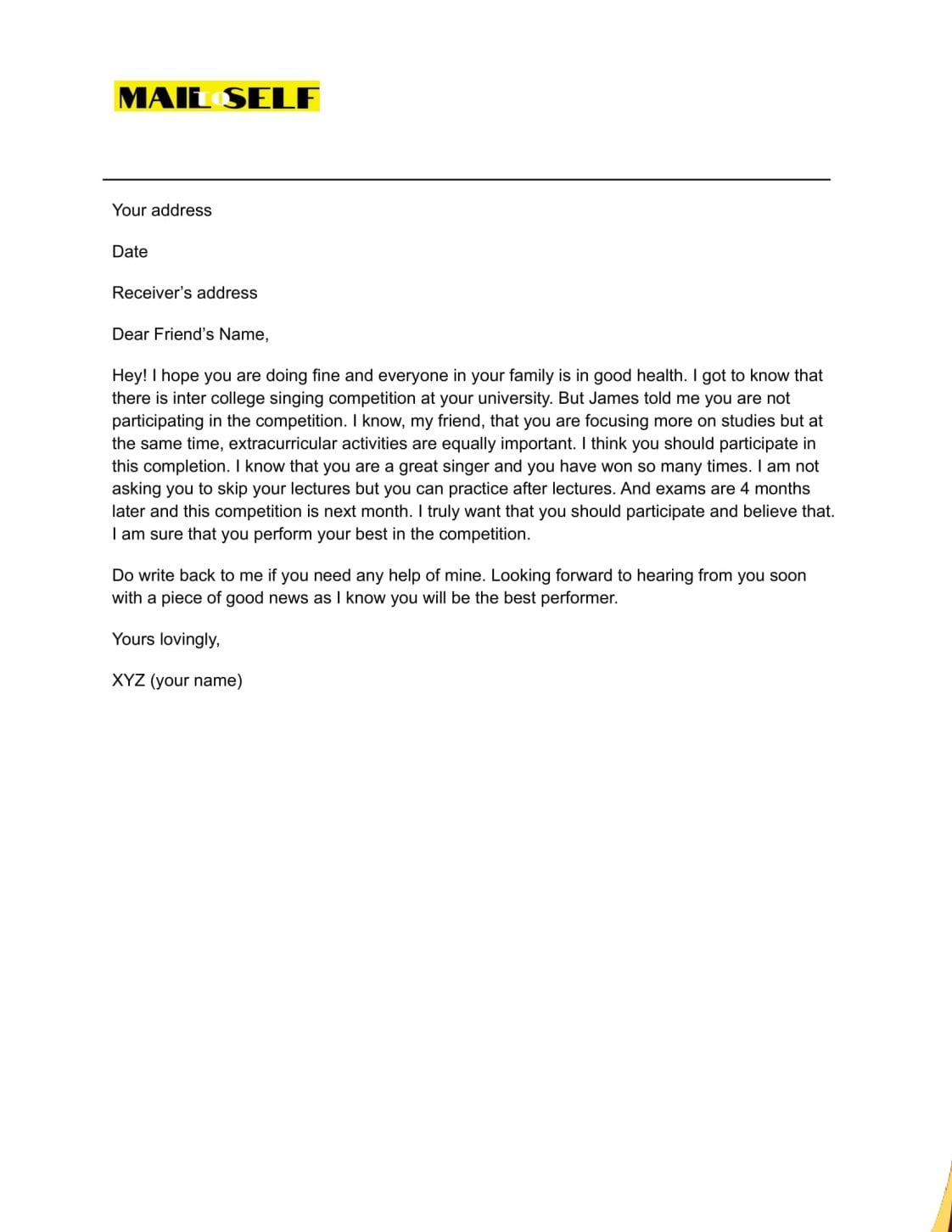 How to Write a Sincere Letter of Encouragement to a Friend [With ...
