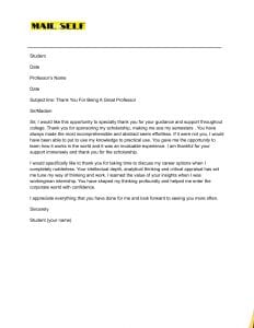 Thank You Letter For Professor: How To, Templates & Examples | Mail To Self