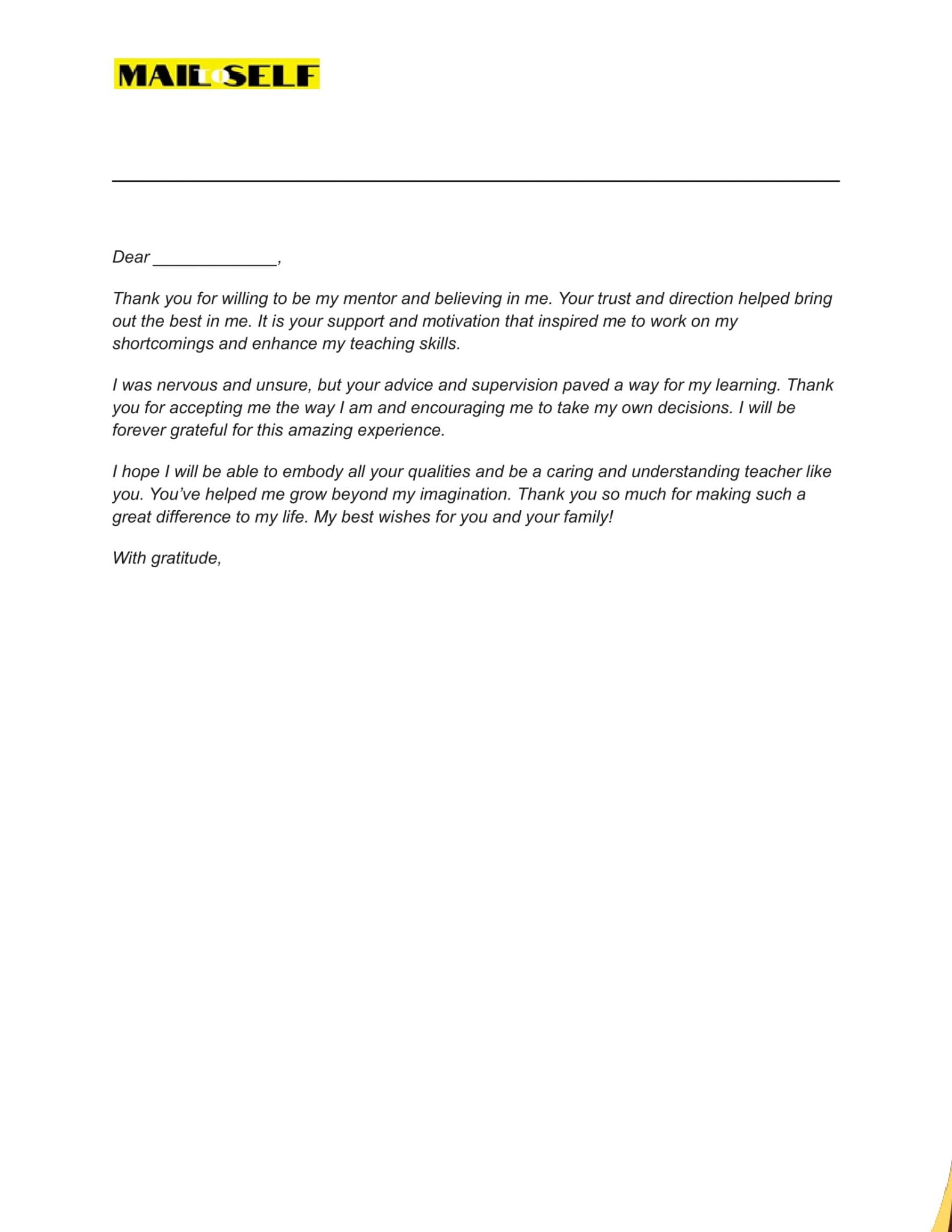 Thank You Letter To Cooperating Teacher: How To, Templates & Examples ...